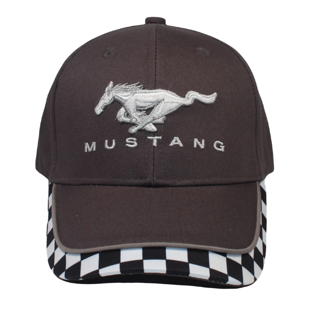 Brown MUSTANG Vintage Racing Cap - CAPSY HATS