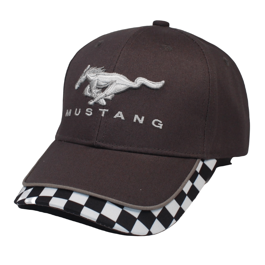 Brown MUSTANG Vintage Racing Cap - CAPSY HATS