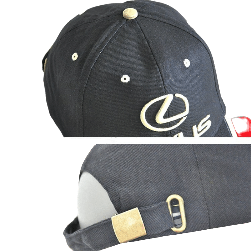 LEXUS Cap Car Brand Logo Black Snapback Hat - CAPSY HATS